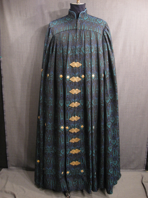 medieval, robe, medieval, long, unisex, c46, blue, black, teal, blue ...
