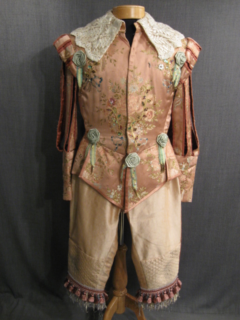 men, s, doublets, cavalier, c40, pink, brocade, floral, stand, collar ...