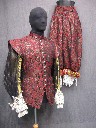 cavalier, doublet, cavalier, fabric, men, c42, burgundy, black, gold ...